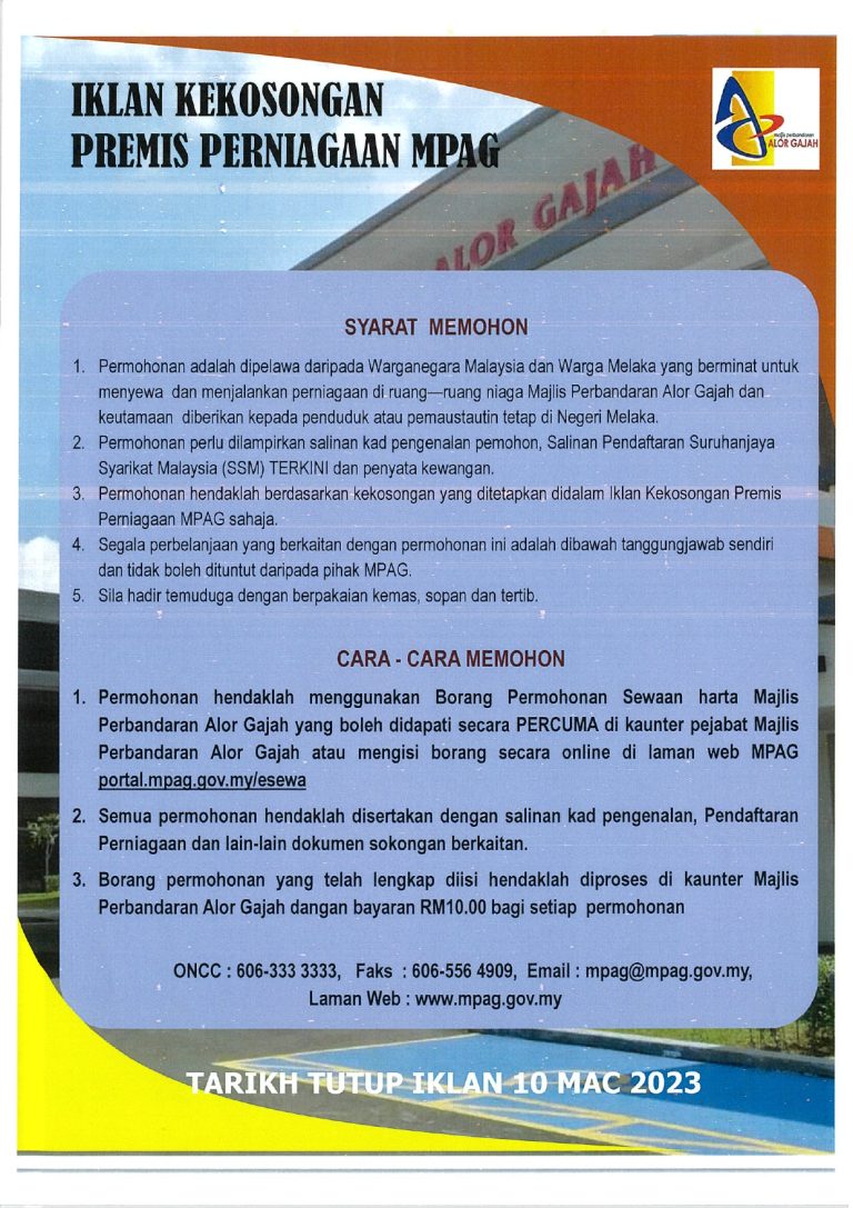 Portal Rasmi MPAG | Majlis Perbandaran Alor Gajah